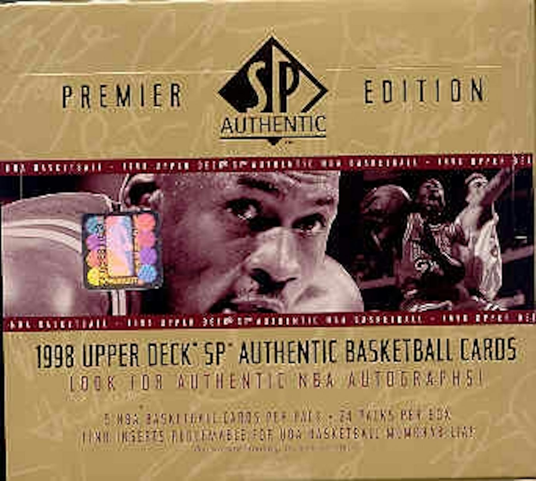 1997 98 Upper Deck Sp Authentic Basketball Hobby Box Unwrapped Da